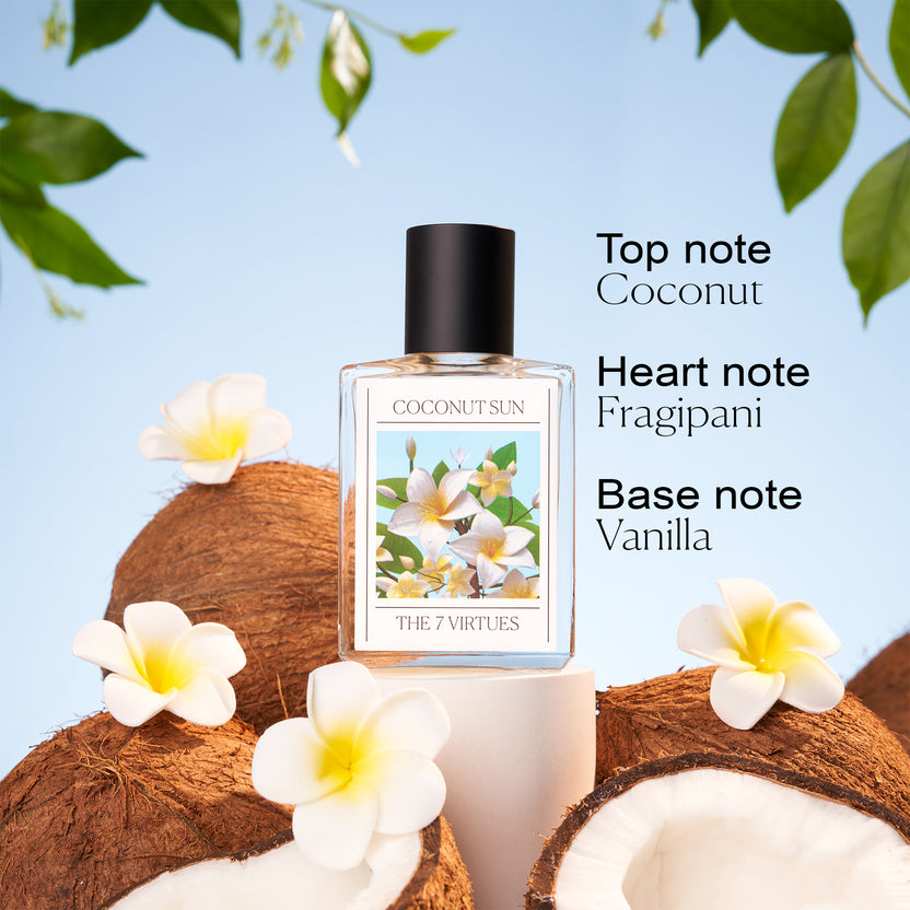 Coconut Sun - Vacation Perfume - The 7 Virtues